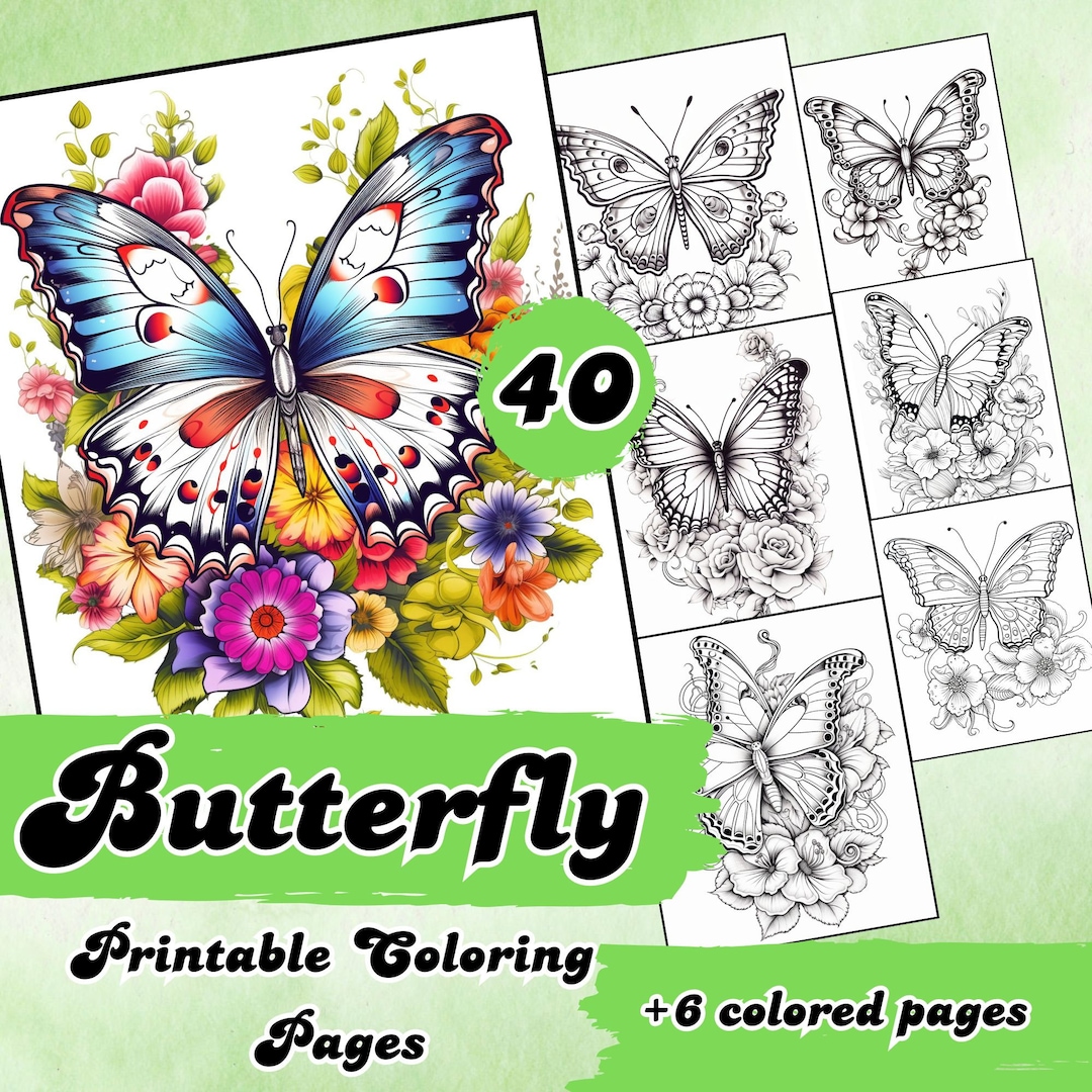 Breathtaking Butterfly Coloring Pages, Unleash Creativity With Stunning ...