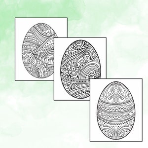 Egg Mandala Coloring Pages | 30 Printable Intricate Designs | Easter ...