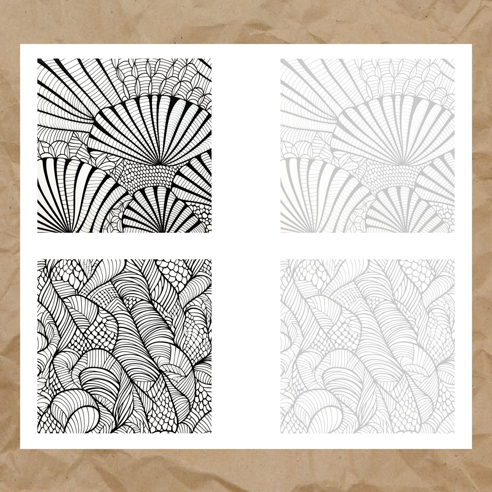 Zentangle Designs, Zentangle Pattern Templates for Relaxation and ...