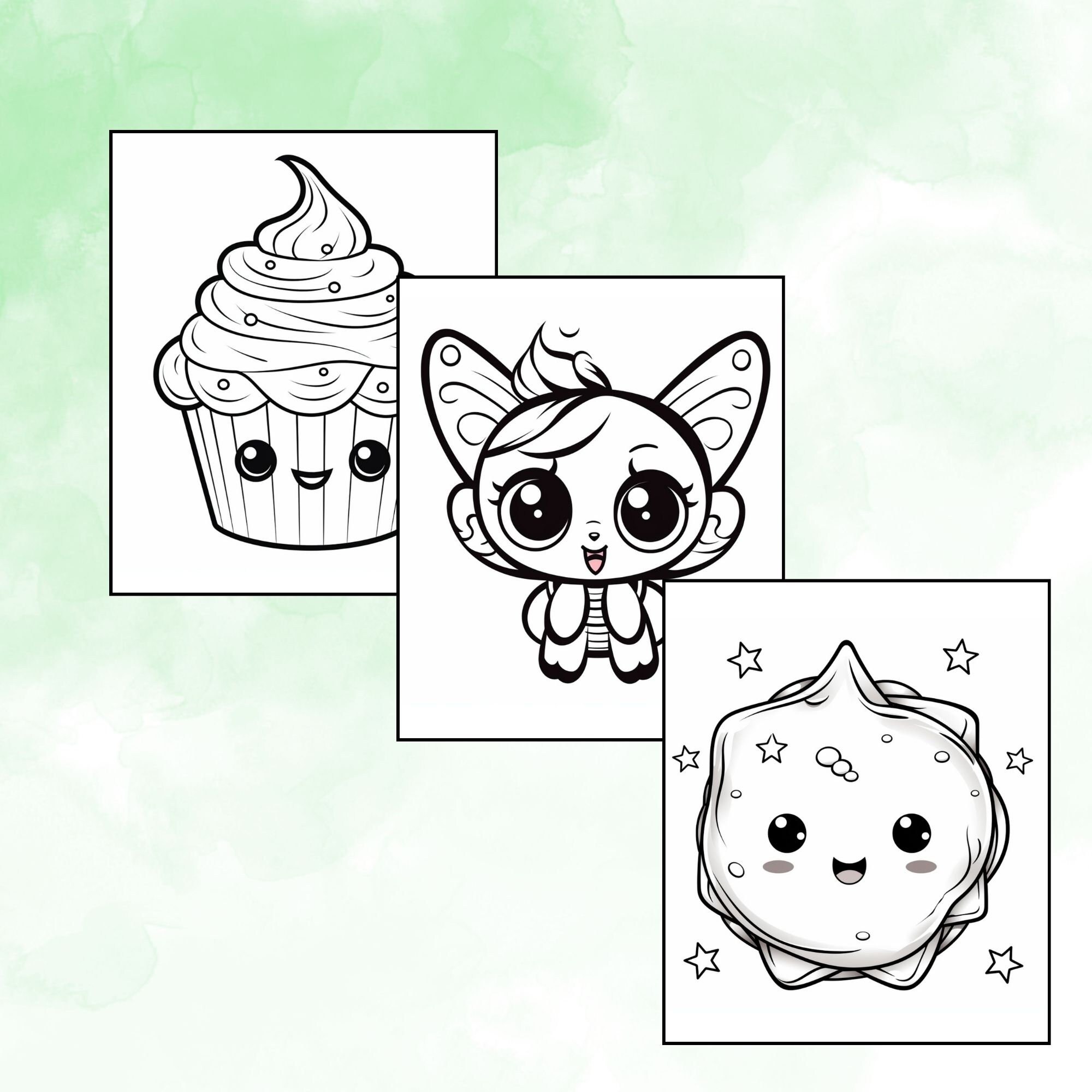 Cute and Easy Kawaii Coloring Pages for All Ages, Explore Our Adorable ...