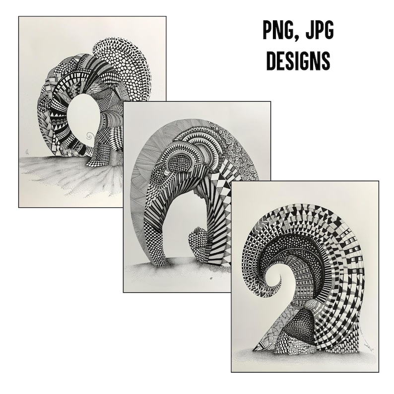 Zendoodle Spiral Practice Sheets Bundle | Greyscale & Gridline ...