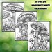 Zentangle Mushroom Patterns With Enchanting Coloring Pages and Doodle ...