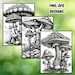 Zentangle Mushroom Patterns With Enchanting Coloring Pages and Doodle ...