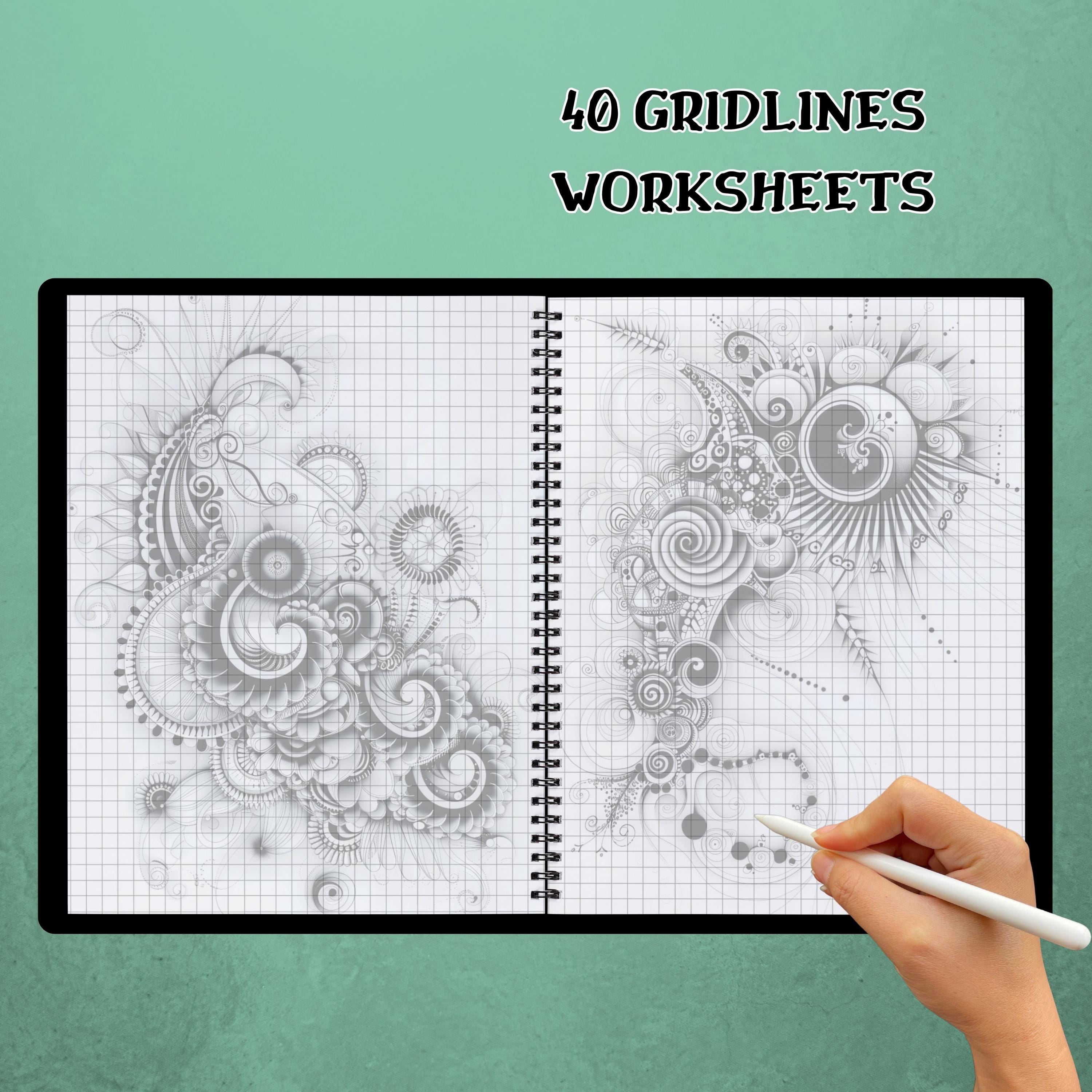 Traceable Zentangle Doodles, Abstract Coloring Book (digital Download ...