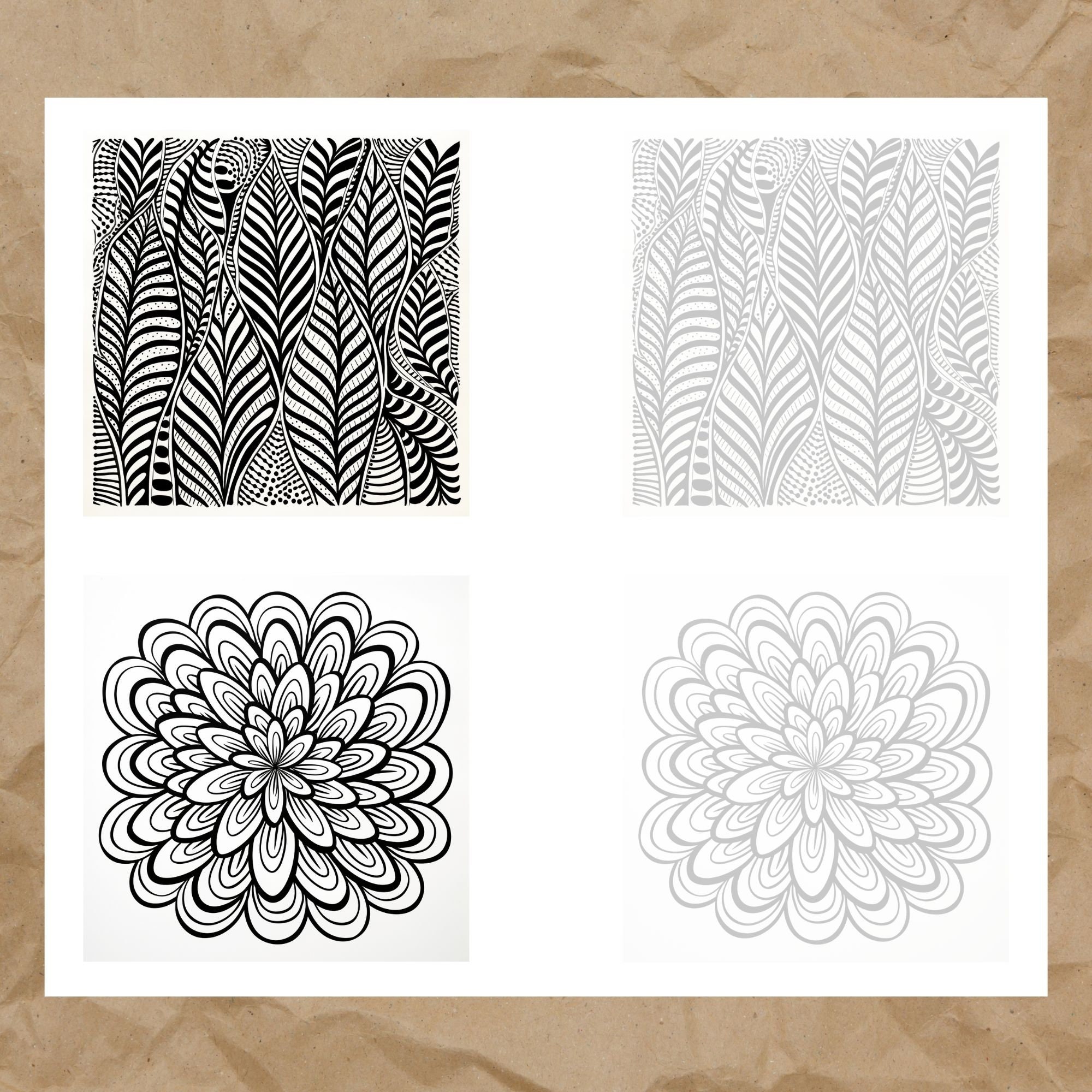 Zentangle Designs, Zentangle Pattern Templates for Relaxation and ...