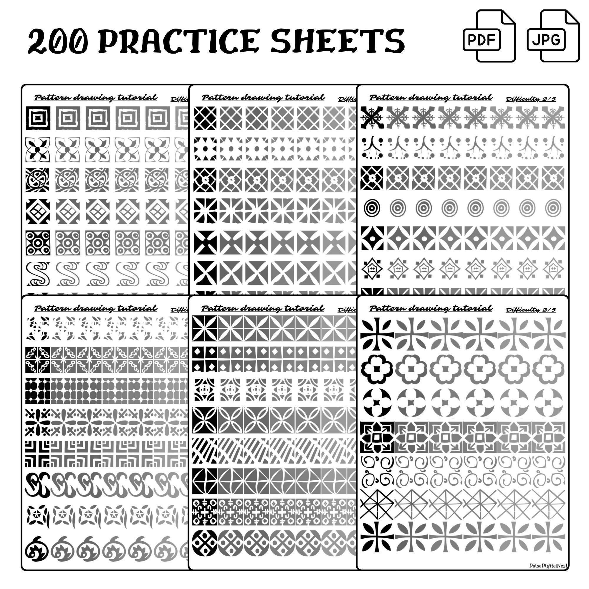 Beginner Mandala Tracing and DIY With Zentangle Art Pattern, Tangle ...