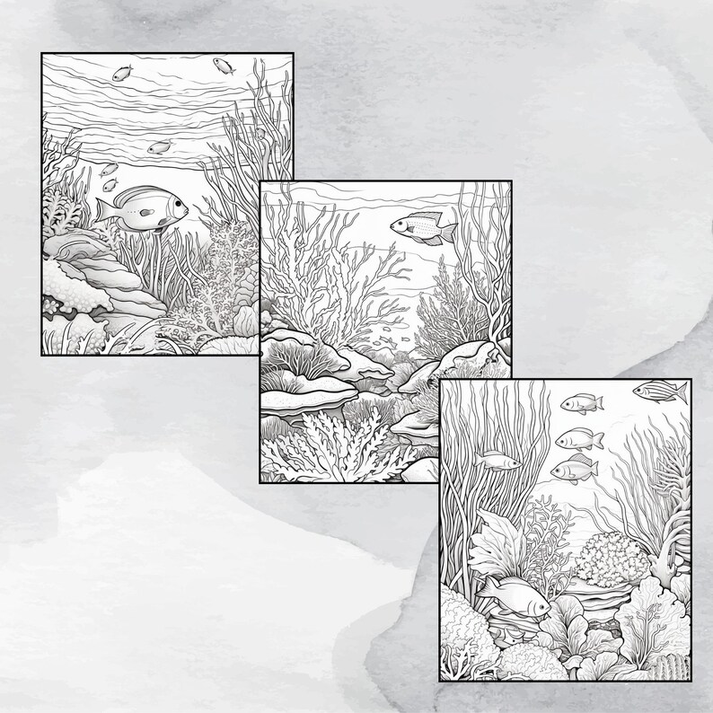 Enchanting Underwater World With Our Captivating Coloring Book Pages ...