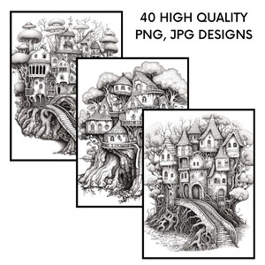 Zentangle Kit, Dark Realms Elven Scenery, Zen Art, Zentangle Magic ...