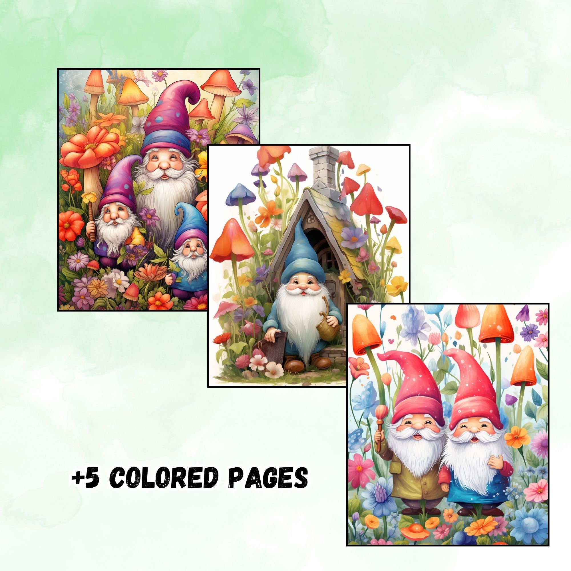 Cute Gnome Coloring Pages for Kids, Bring Charm Creativity to Playtime ...