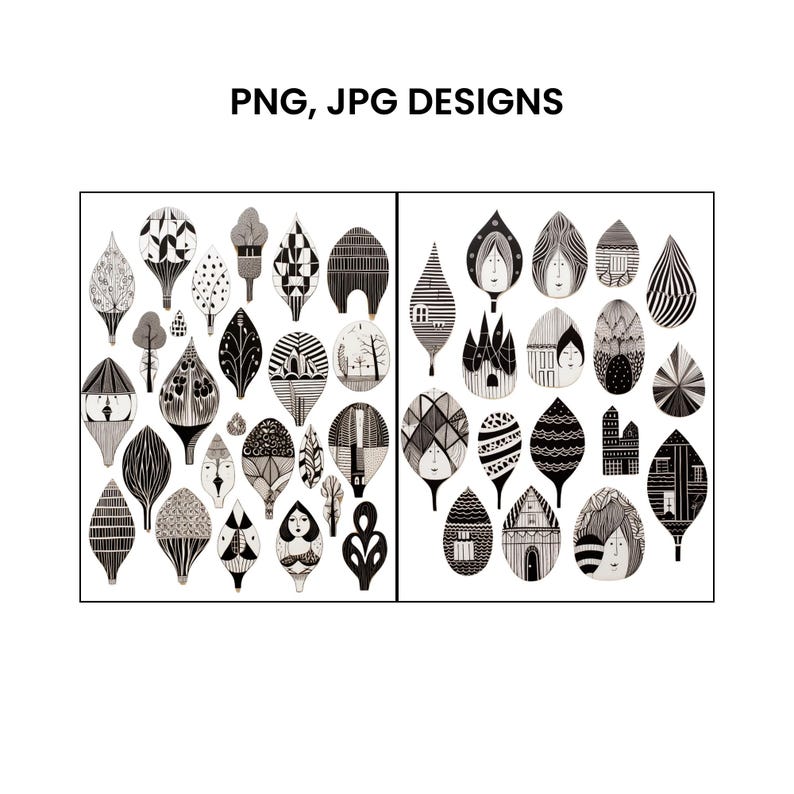 Zentangle Doodle Kit – 700+ Printable Art Therapy Patterns (PDF PNG JPG ...