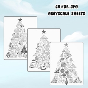 Christmas With Zentangle Patterns: Tree Inspired Art and Doodling ...