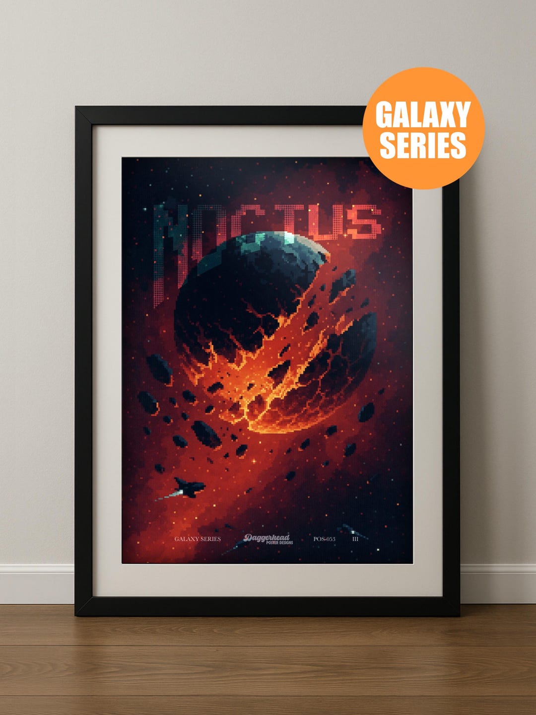 Broken Inferno Pixel Art Planet Poster, Retro 8-bit Galaxy Print - Etsy UK