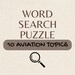 Word Search Puzzle: Aviation Edition (digital Download) - Etsy