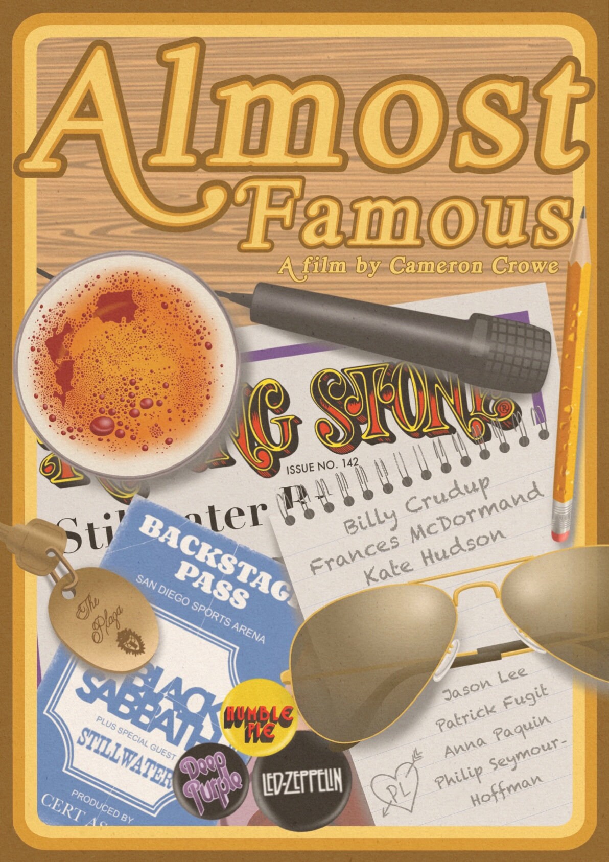Almost Famous Alternate Film Poster Illustration Matte Art Print - Etsy