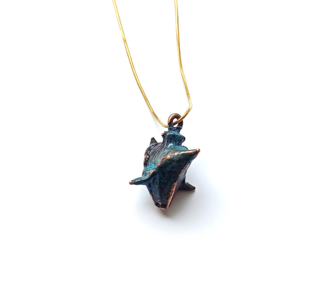 Copper Pendant Water Caltrop Devil Nut Electroformed Jewelry Inspired ...