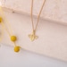 Dainty Bee Necklace: Geometric 14k Gold Honey Bee Pendant - Etsy