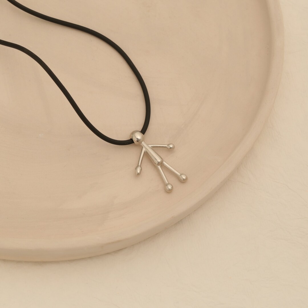 Stickman Necklace, Stickman Figure Necklace, Perfect Gift, Handmade ...