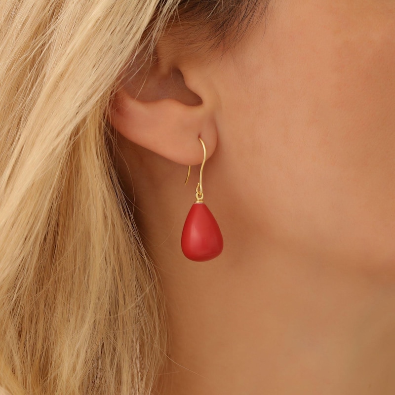 Coral Earrings - Etsy