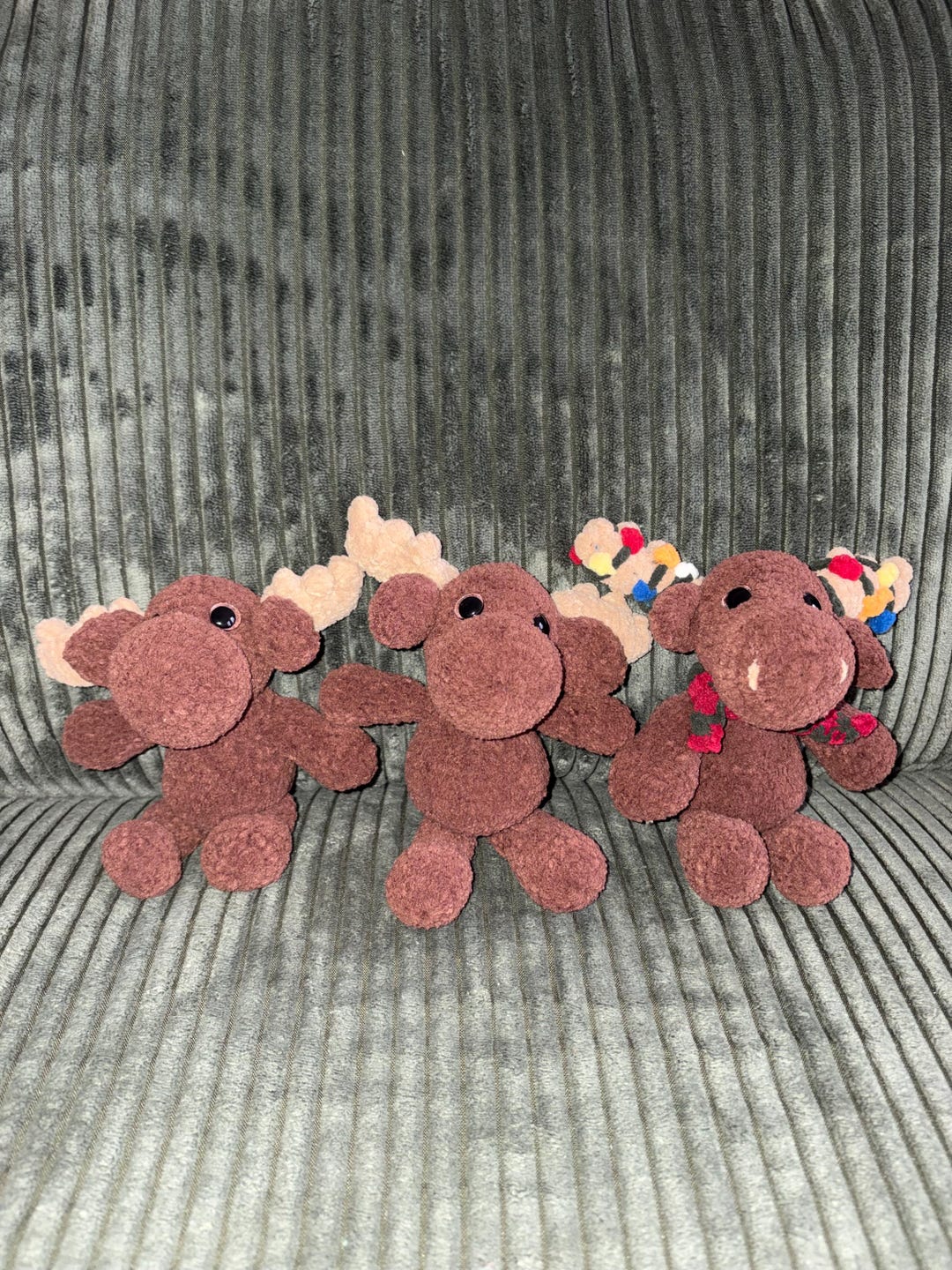 Mini Moose Plushie| Mini Christmas Moose| Crochet Moose| Crochet ...