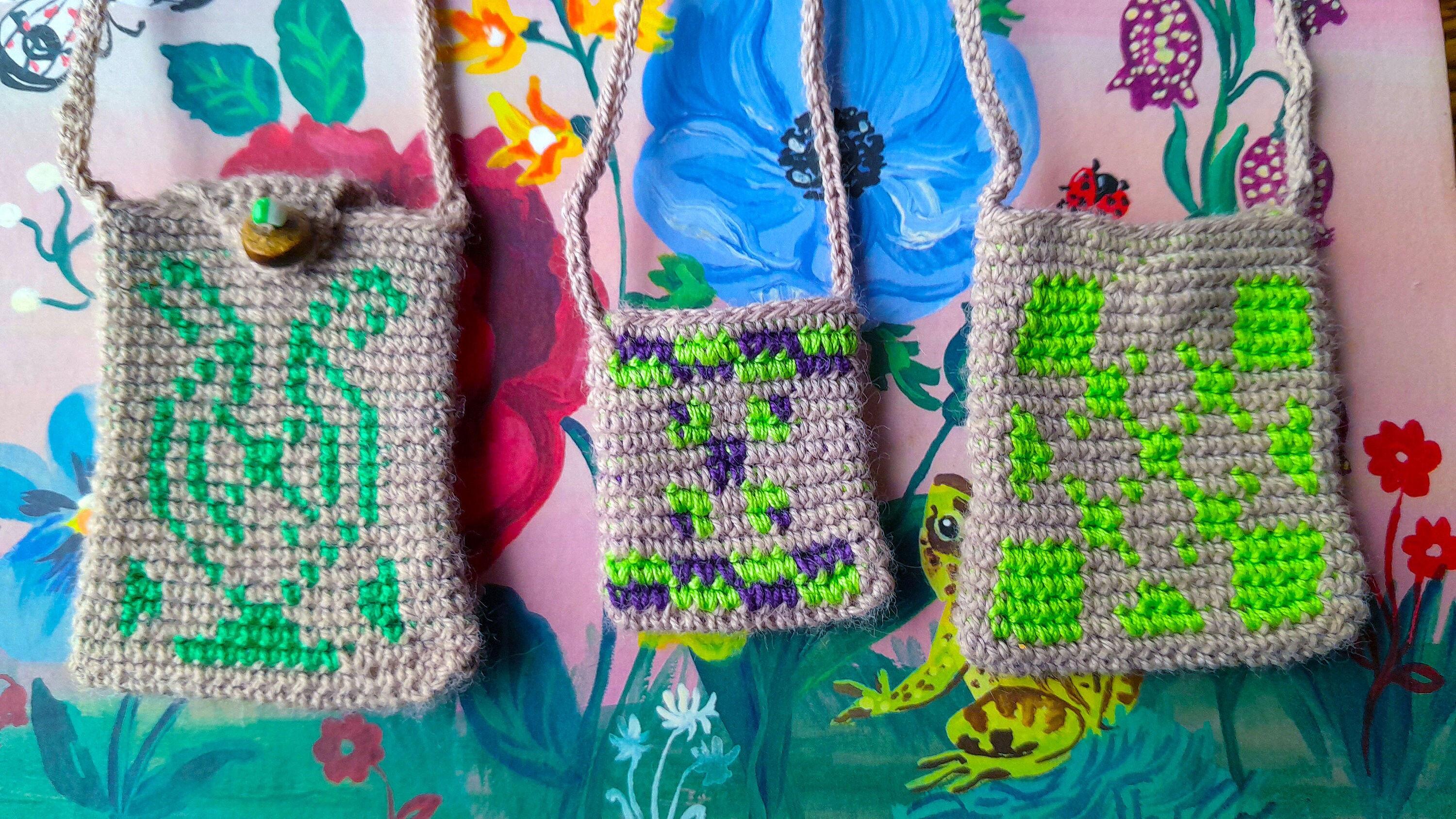 Crystal Pouch Crochet Pattern, Medicine Bag Pattern Instant Download - Etsy