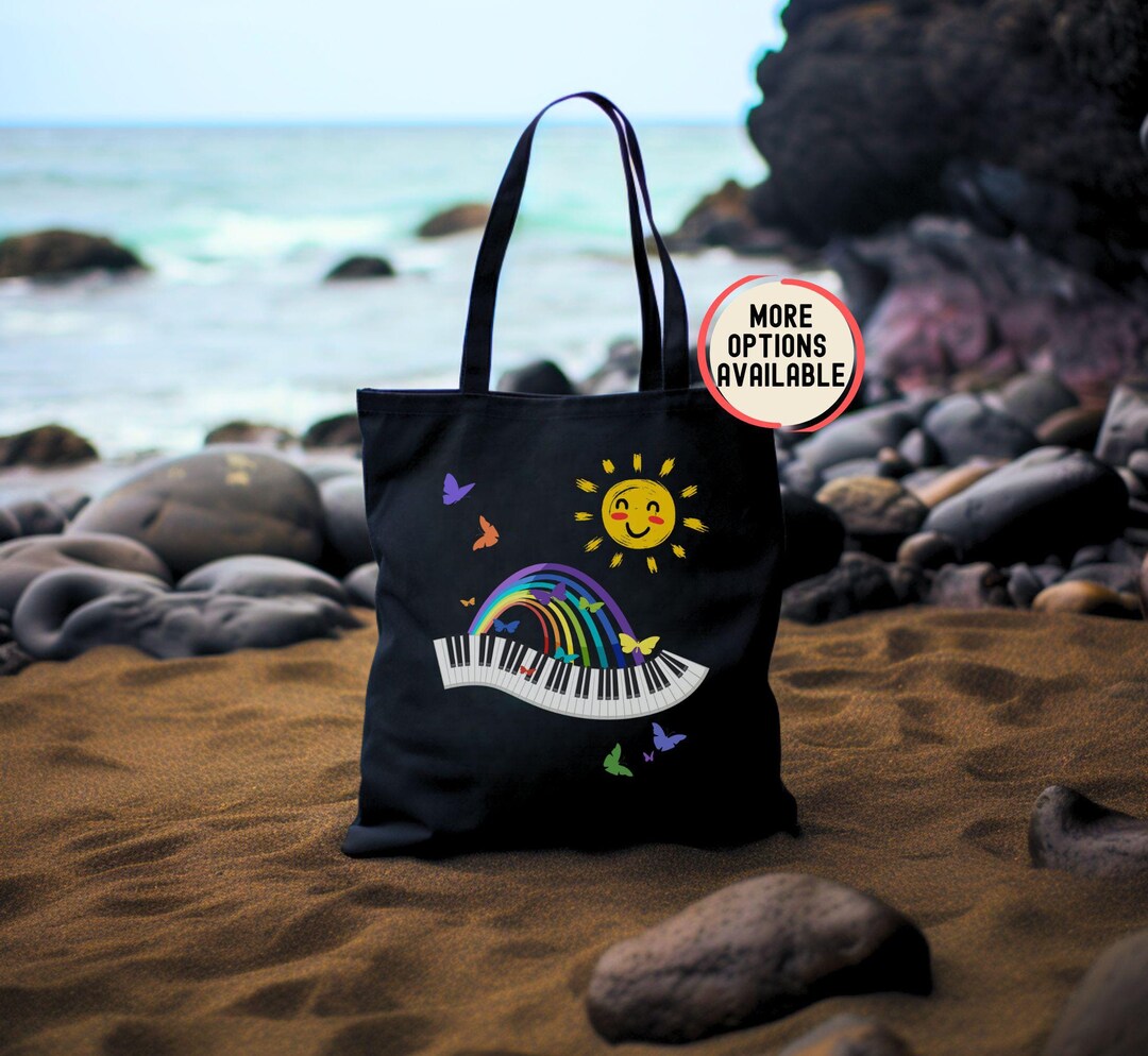 Aesthetic Piano Tote Bags, Custom Piano Music Teacher Gifts, Piano Lover Teacher Appreciation ...