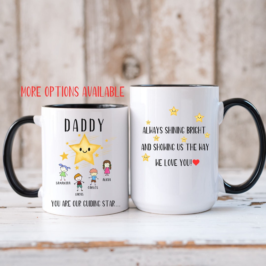 Personalized Dad Mug, Custom Title Family Cup, Fathers Day Gift ...