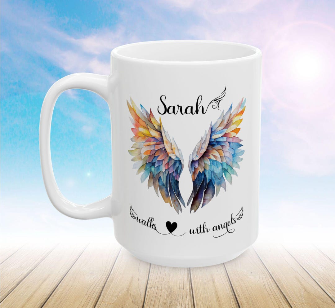 Personalized Angel Large Coffee Mugs Special Gifts for Mom, Custom ...