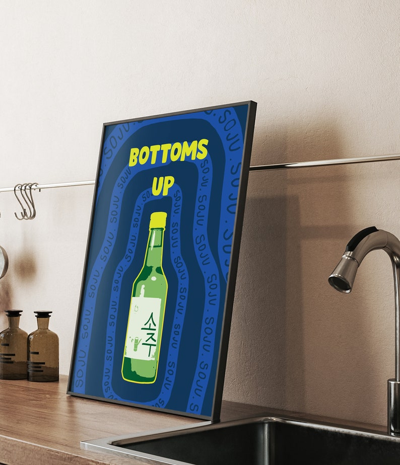 Korean Soju Poster: Modern Bar Decor Print (digital Download) - Etsy