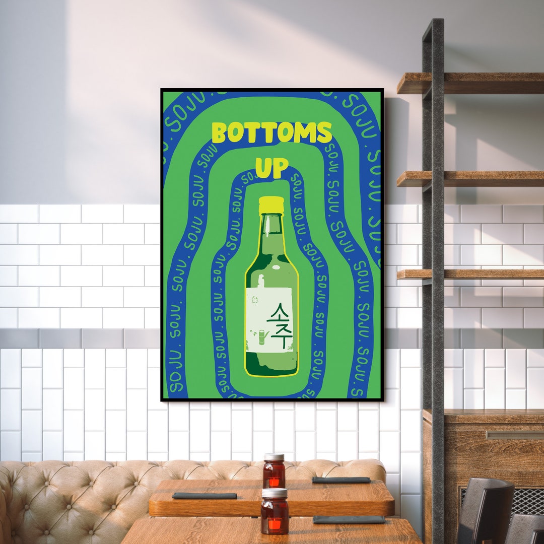Korean Soju Art Print: Modern Bar Decor (digital Download) - Etsy