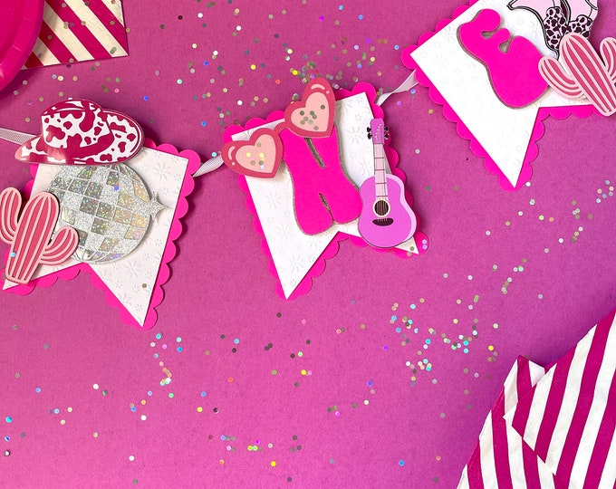 Disco Cowgirl Party Decor,disco Cowgirl Cake Topper, Disco Cowgirl ...