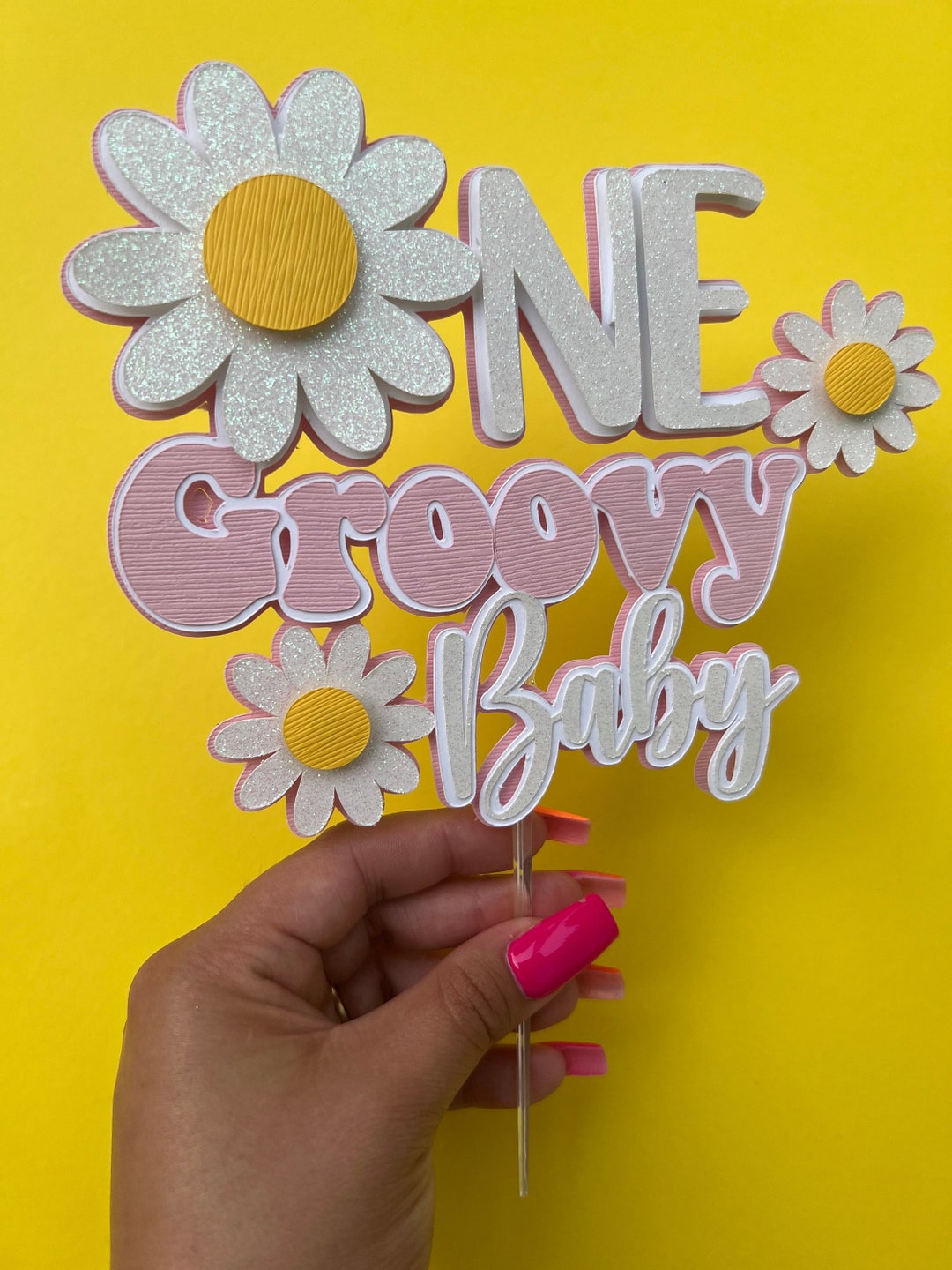 One Groovy Baby Cake Topper, One Groovy Baby , Groovy One ,groovy One ...