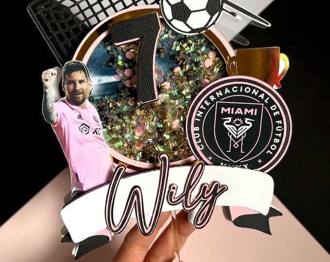 Messi Cake Topper,messi Soccer Party, Messi Inspired Cake Topper, Messi ...