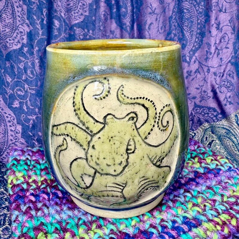 Sgraffito Mug - Etsy