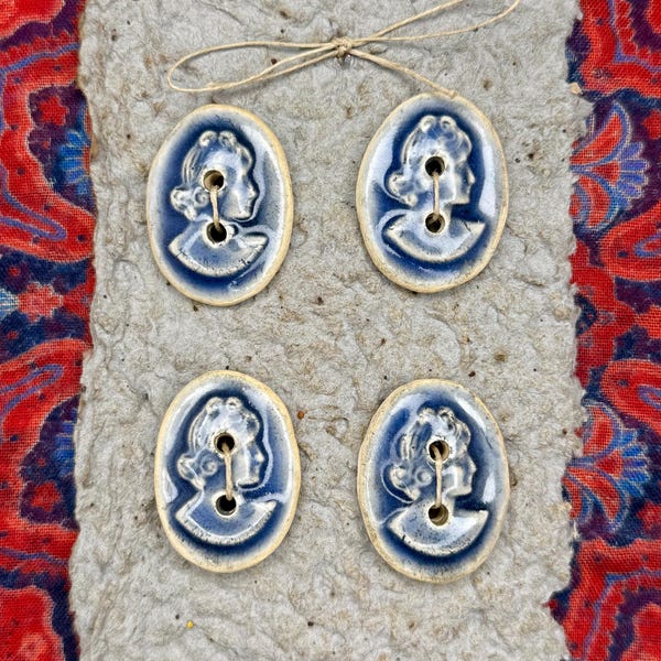 Cameo Buttons - Etsy