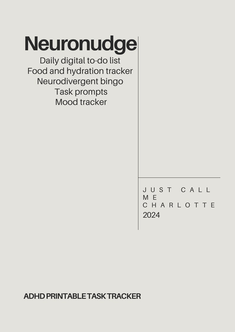 Printable Adult ADHD Daily Digital To-do List, Task Tracker ...