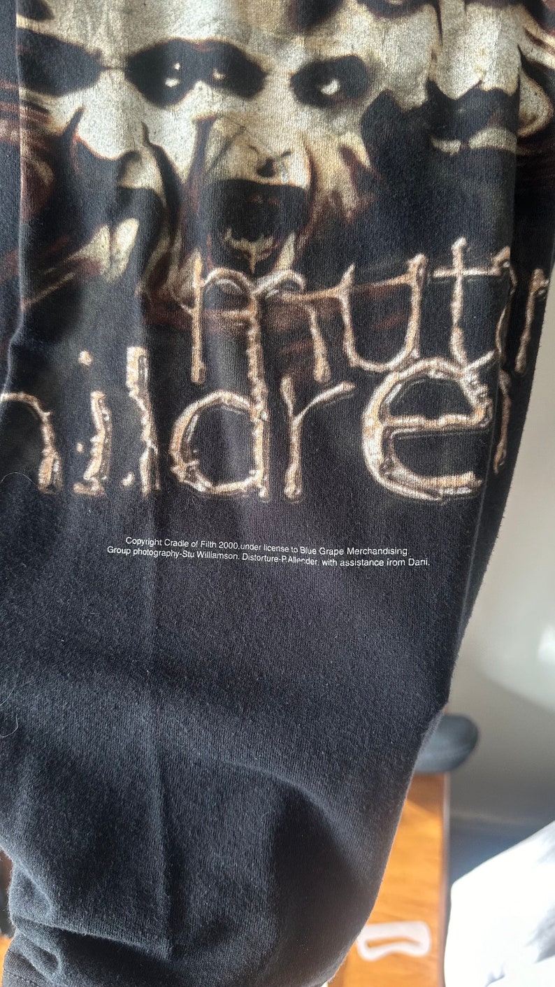 Cradle of Filth 2001 Tshirt XL - Etsy