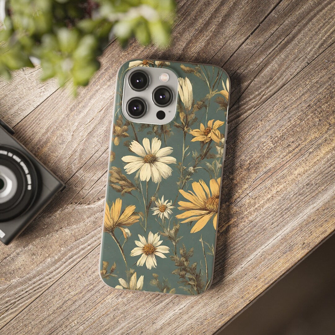 Floral Silicone Phone Case,clear Floral Phone Case,wildflower Case ...