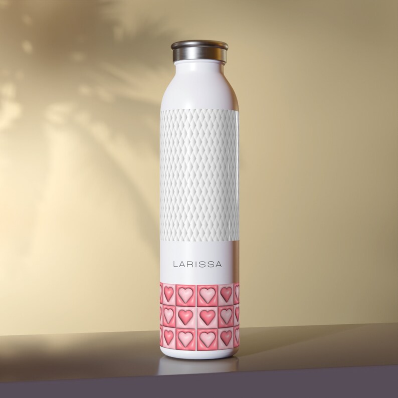 Custom Stainless Steel Water Bottle Preppy Design, Personalized Eco ...