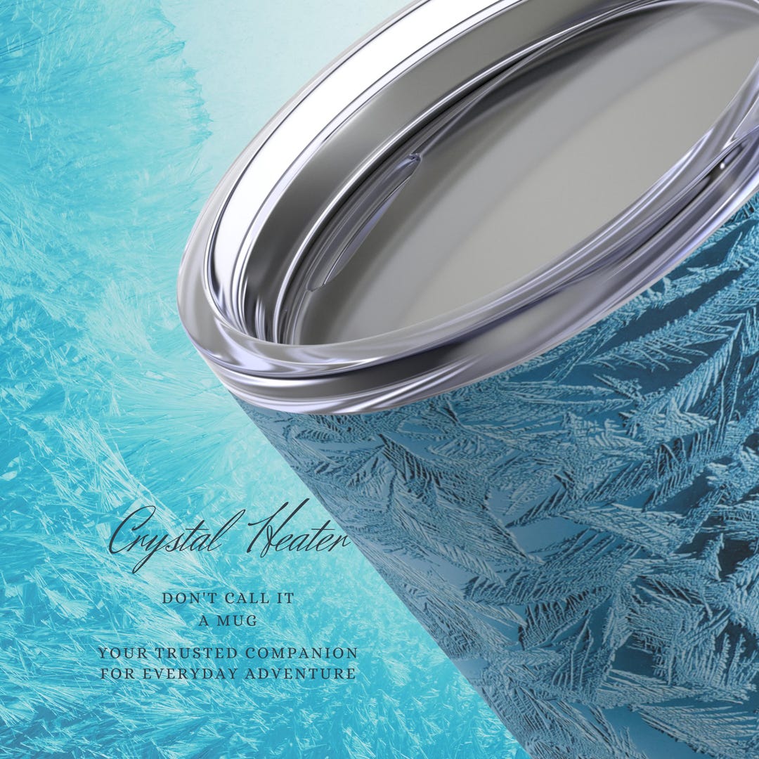 Ice Crystal Art Tumbler Custom Design, Personalized Cup, Insulated ...