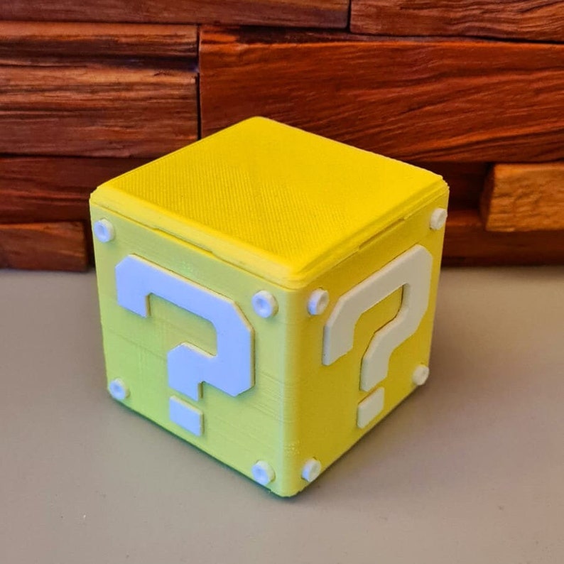 Super Mario Question Block Storage Box - Nintendo Switch Cartridge ...