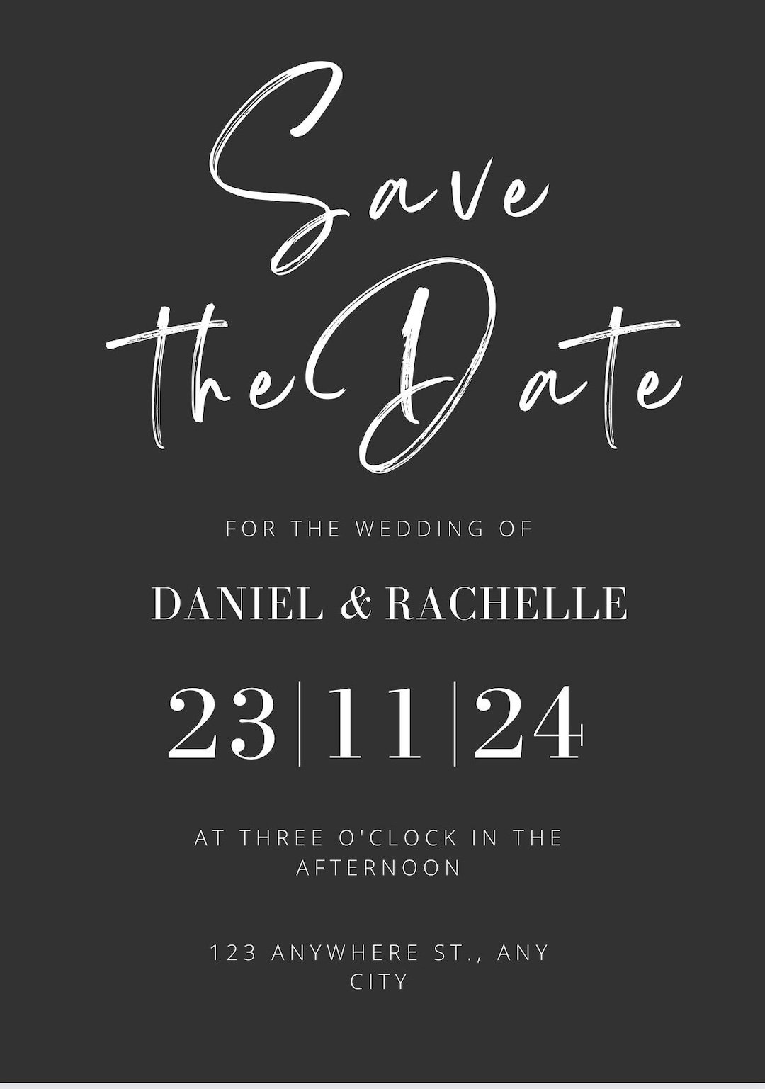 Save the Date Invitation - Etsy