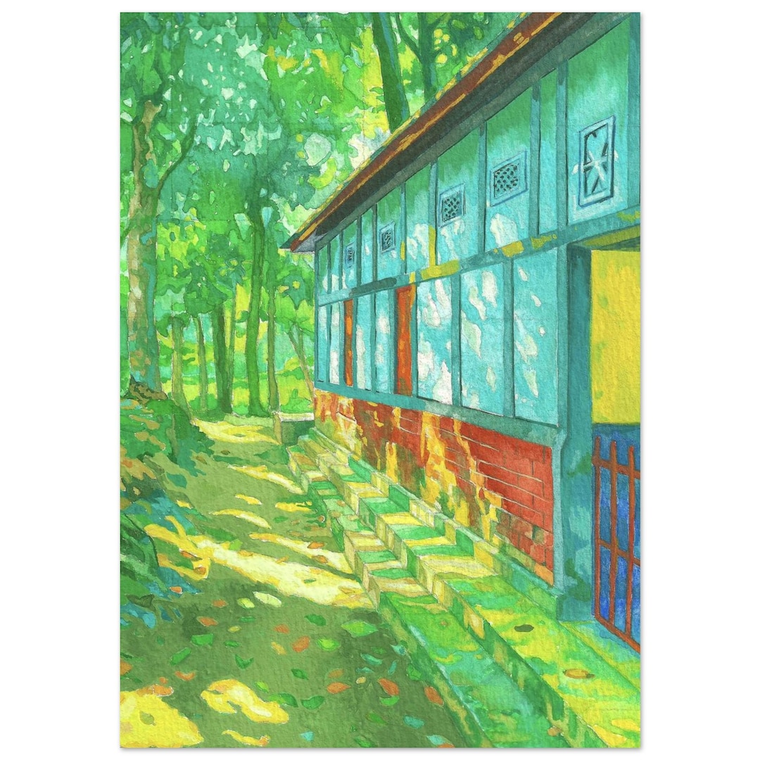 Sunlit Forest Path in Sylhet Fine Art Poster - Etsy