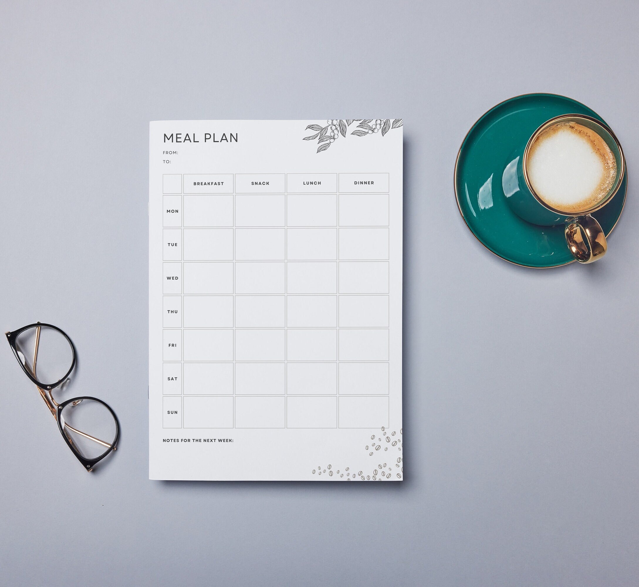 A4 Weekly Meal Planner Template, Menu Plan, Food Planner, 3 Unique ...