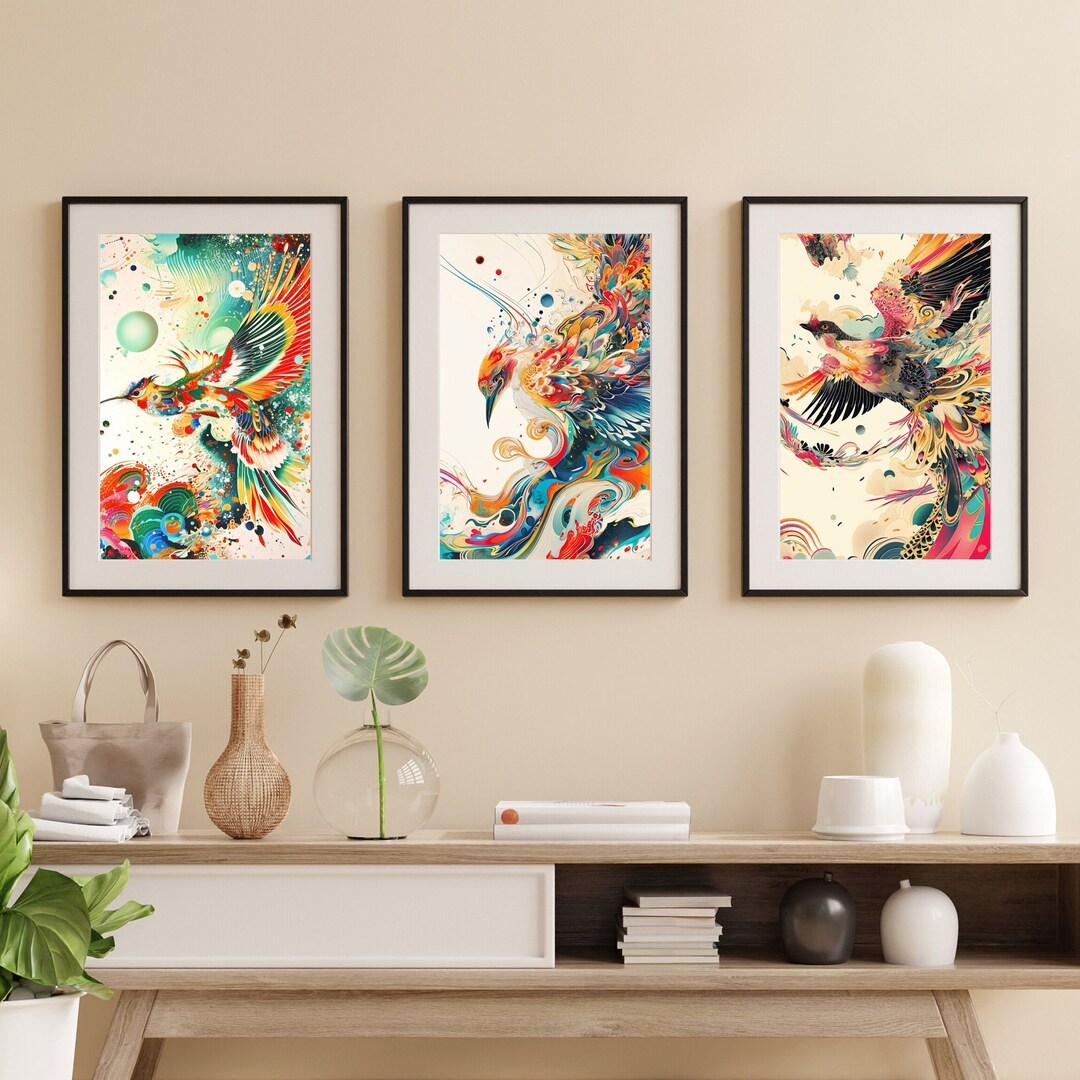 Flying Bird Style Wall Art Expresses Freedom. With Beautifully ...