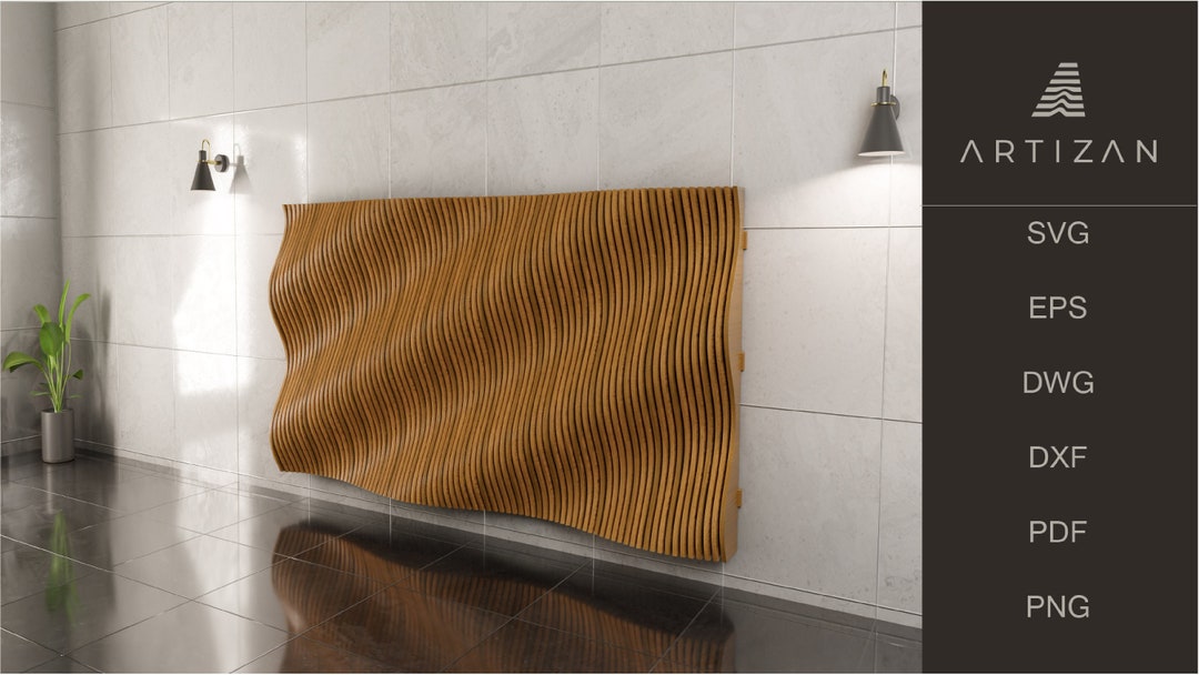Parametric Luxury Wave Wall Panel Wave Design for Home Office and ...