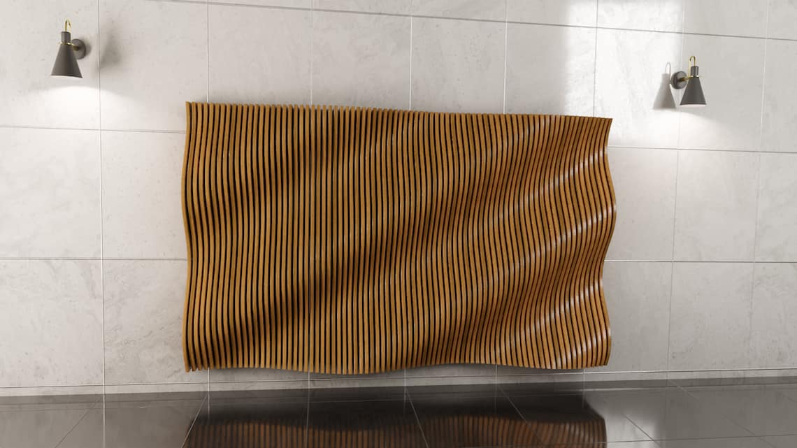 Parametric Luxury Wave Wall Panel Wave Design for Home Office and ...
