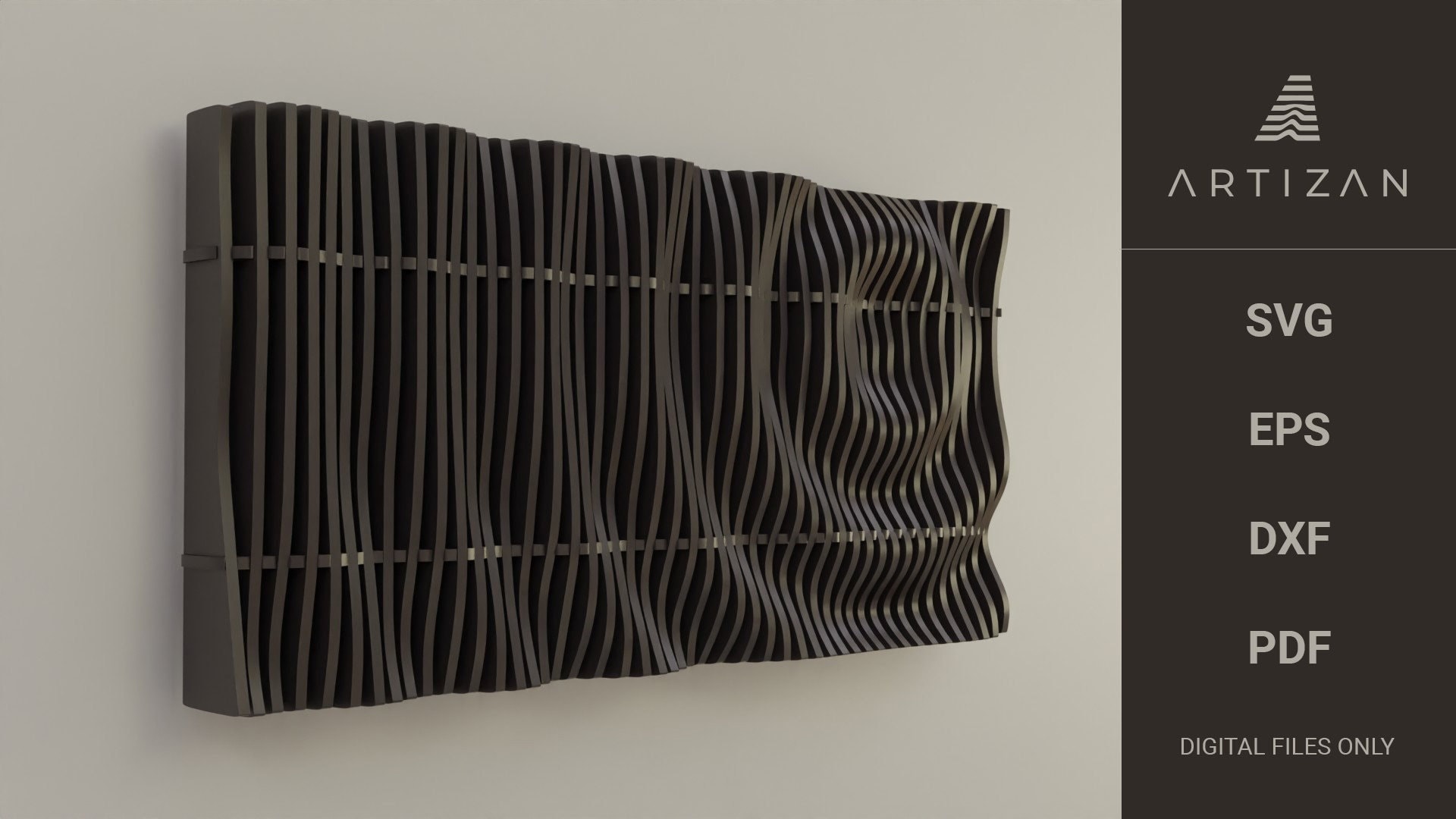 Parametric Wall Panel 001 Water Drop Wave Design for Home Office and ...