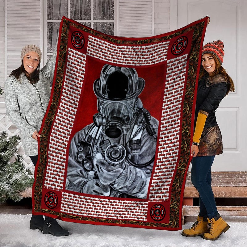 Thin Red Line Blanket - Etsy