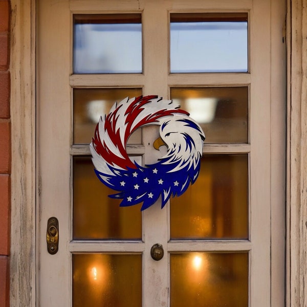 Eagle Wreath for Front Door - Etsy