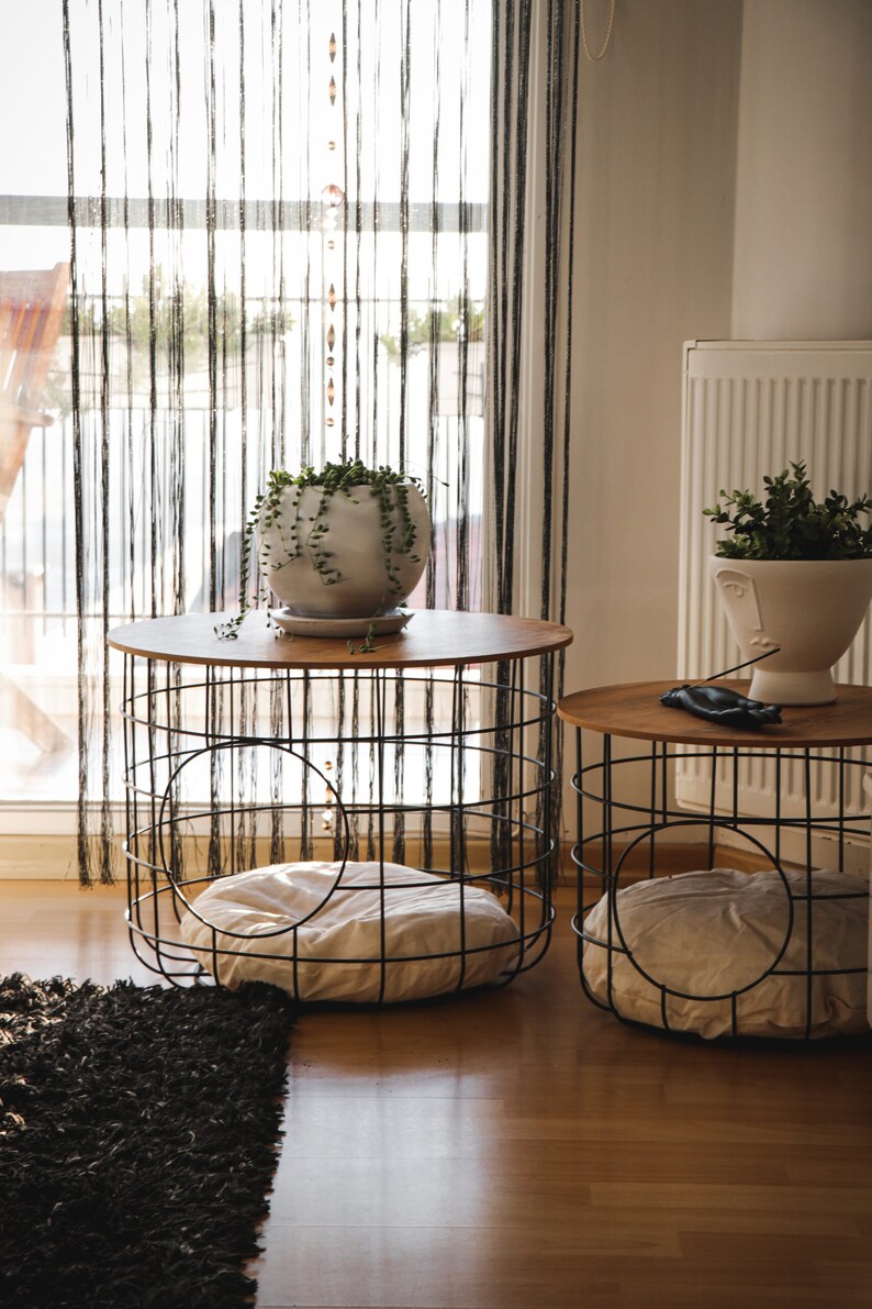 Cat House , Wooden Coffee Table , Decorative Table Rustic Wood Coffee ...